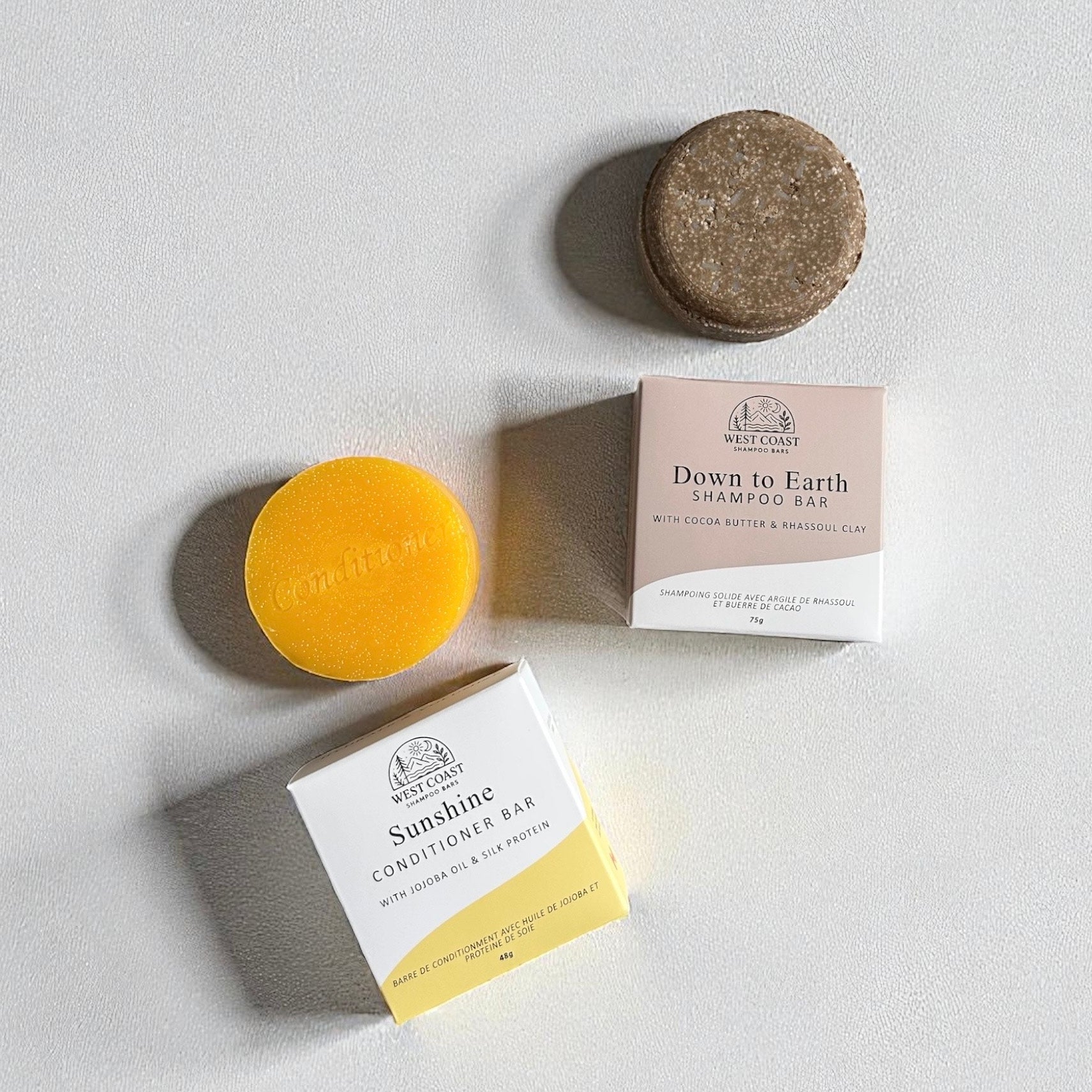 Down to Earth & Sunshine Shampoo bars Duo Gift Set